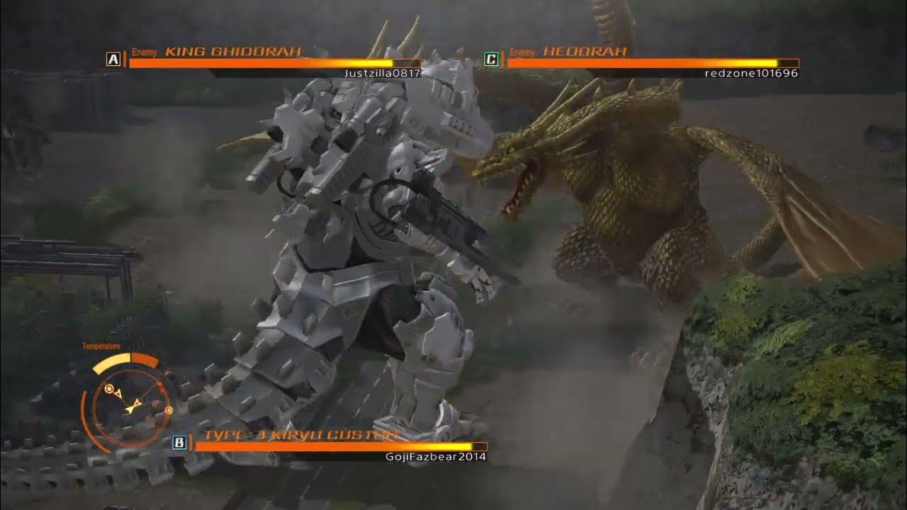 GODZILLA ps4 online battle: Kiryu vs Hedorah vs King Ghidorah - YouTube