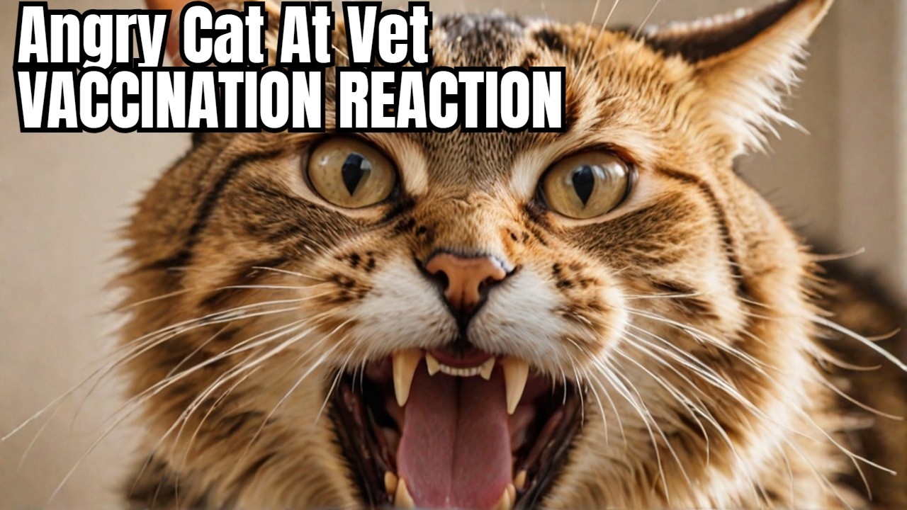 🐾🐱Angry Cat at Vet, funny cat hissing, angry cat growling, animals ...