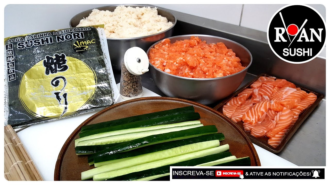 Aprenda como fazer sushi em casa passo a passo com RYAN SUSHI |#sushi #chef #ryansushi - YouTube