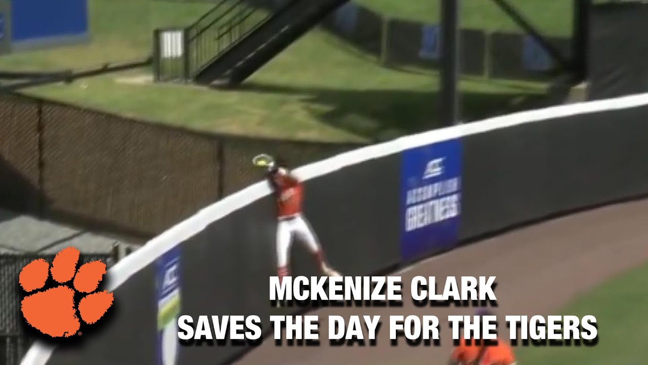Clemson's McKenzie Clark Saves The Day For The Tigers - YouTube