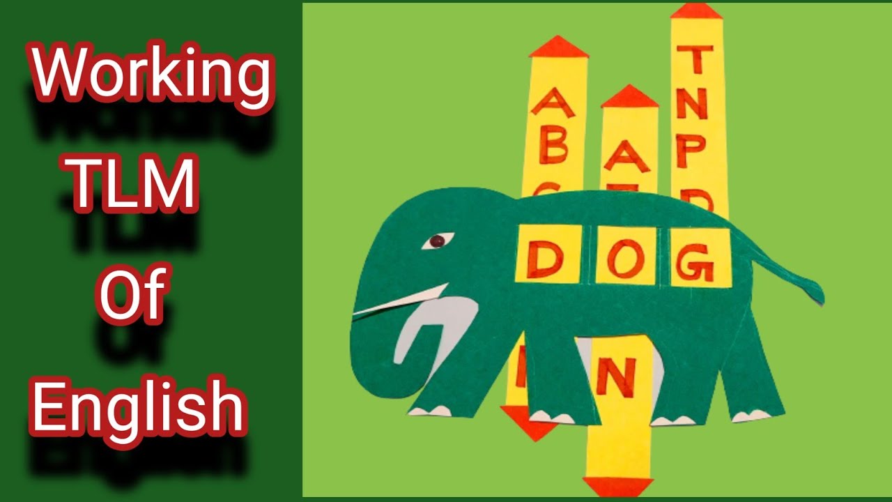 Tlm for English || Three word letters tlm || Working tlm for English ...