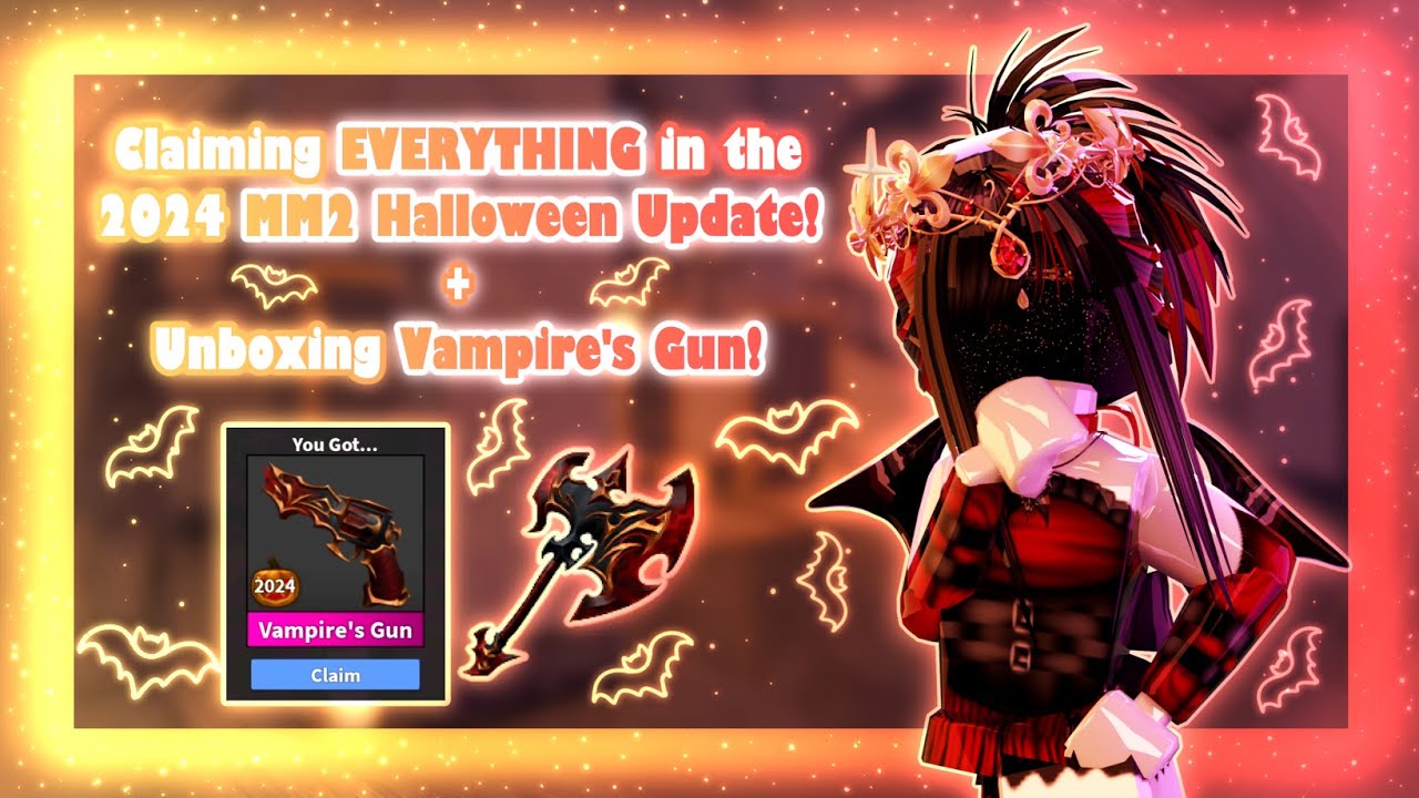 Claiming EVERYTHING in the 2024 MM2 Halloween Update + Unboxing Vampire's Gun! | MM2 Halloween ...