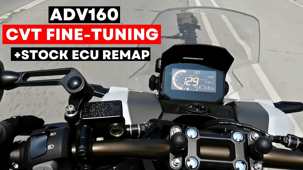 ADV 160 | CVT Fine Tuning + Stock ECU Remap - YouTube