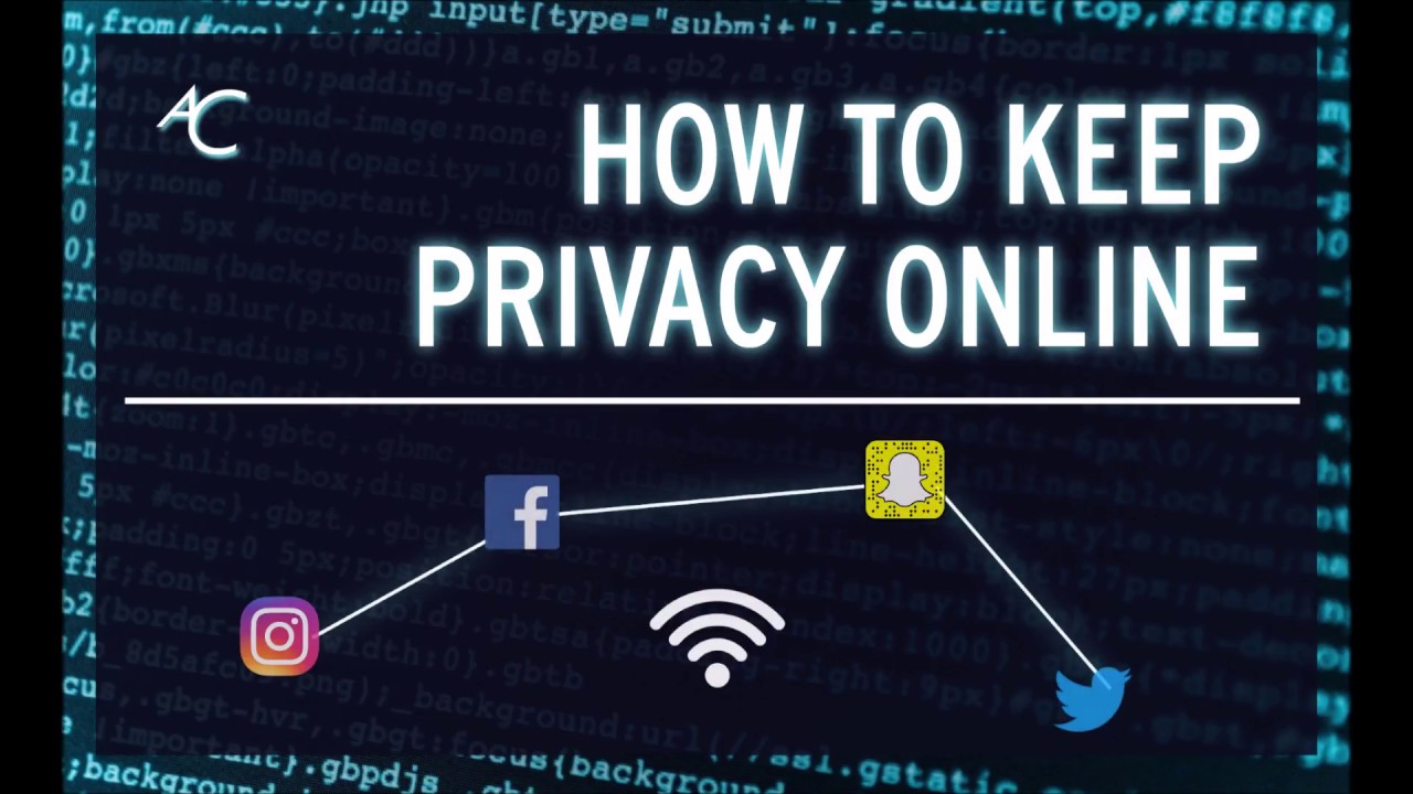 How to Keep Privacy Online - YouTube