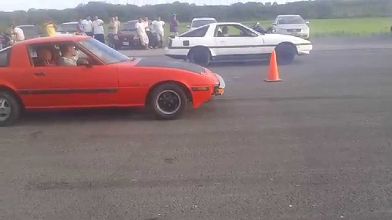 mazda rx7 vs toyota supra mk3 arrancones cd.valles - YouTube