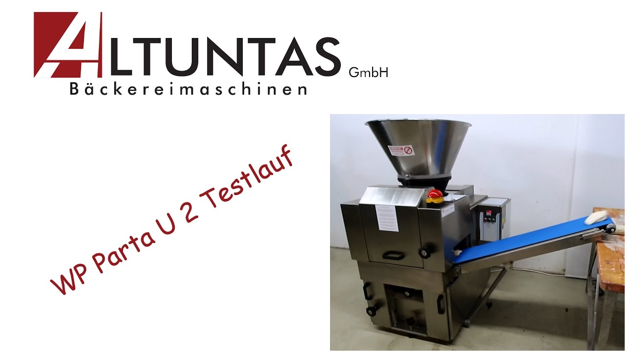 WP Parta U 2 / Altuntas Bäckereimaschinen - YouTube