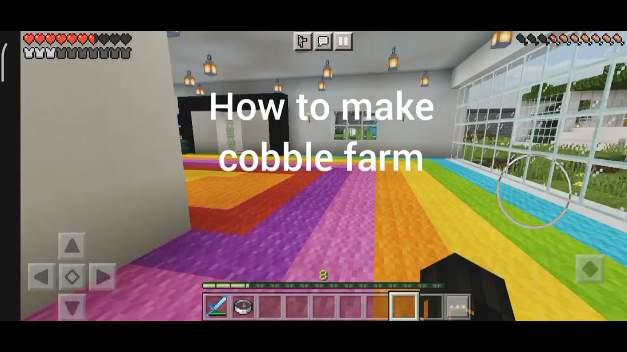 How to make COBBLE farm minecraft - YouTube