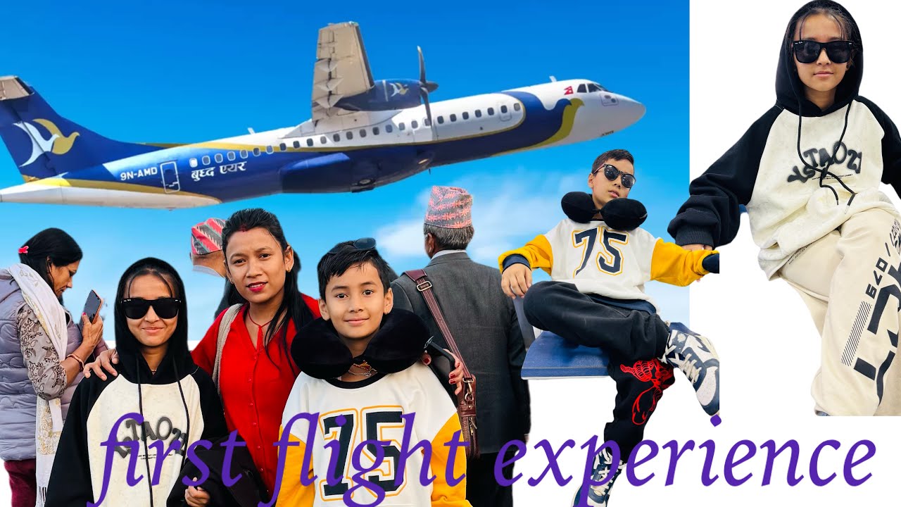 We first experience on a domestic flight was a little scary. But we was ...