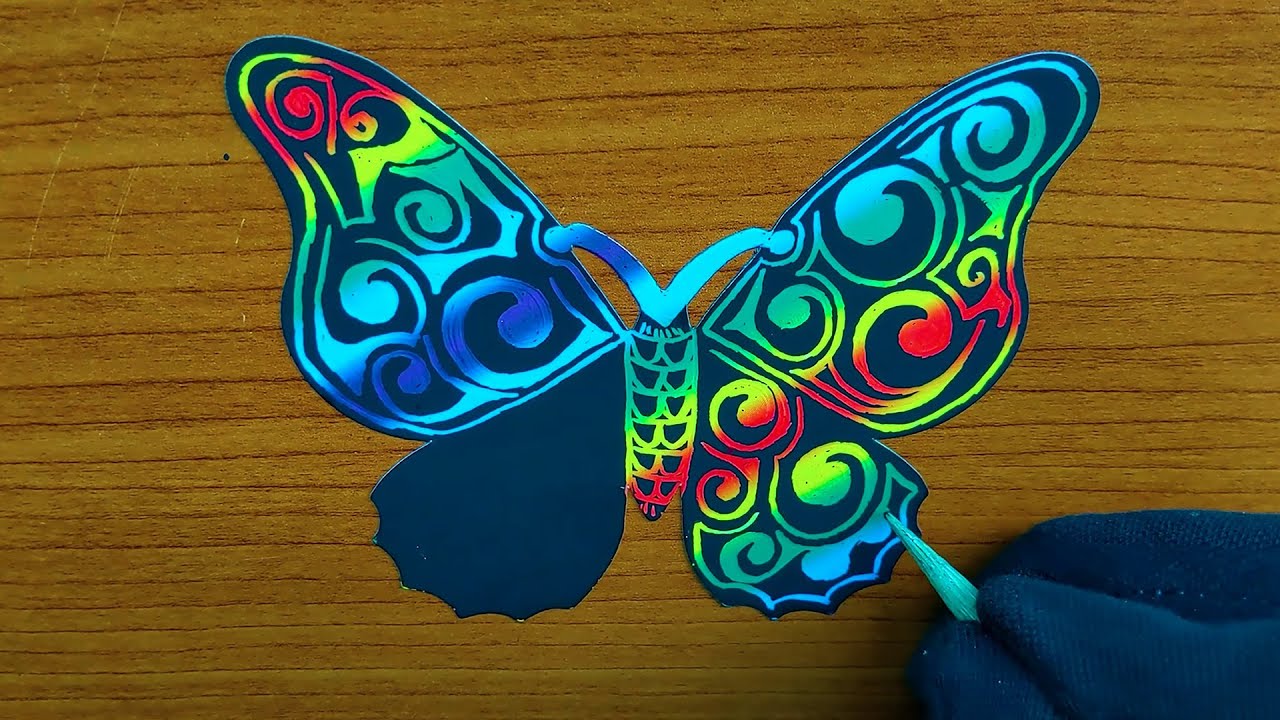 "Colorful Butterfly Art: Easy Rainbow color Drawing Tutorial" - YouTube