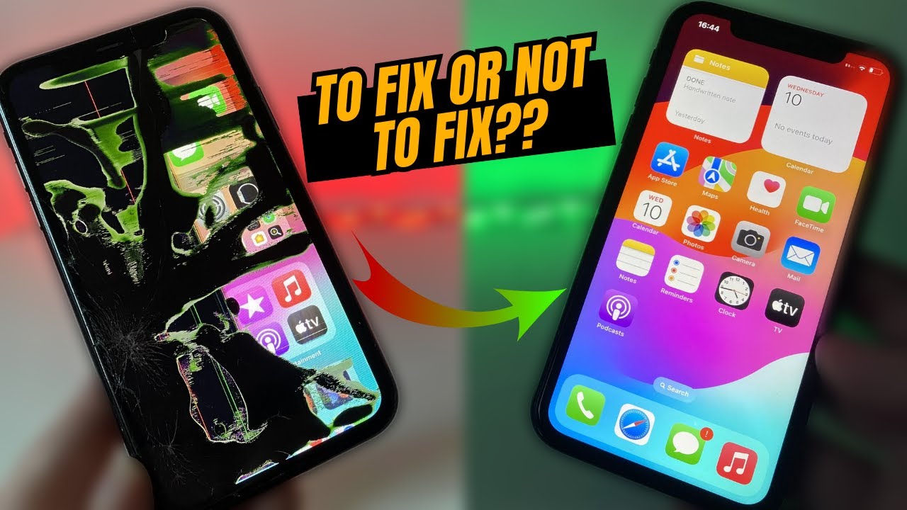 How hard is it to make a smashed phone fully functional again? | Iphone ...