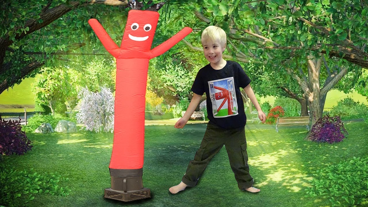 Max Got an Awesome "Wind Guy" Shirt! AKA, Wacky Waving Inflatable Tube ...