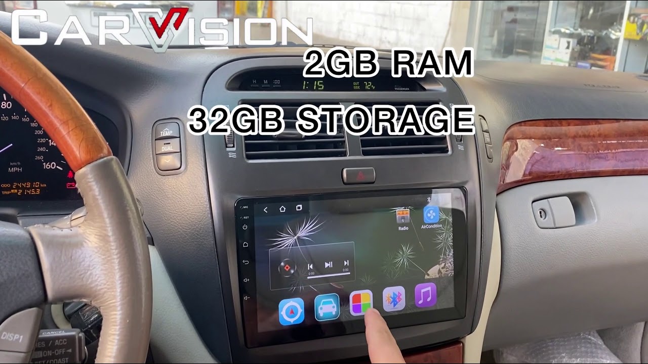 LEXUS LS430 1999-2006 ANDROID MONITOR - YouTube