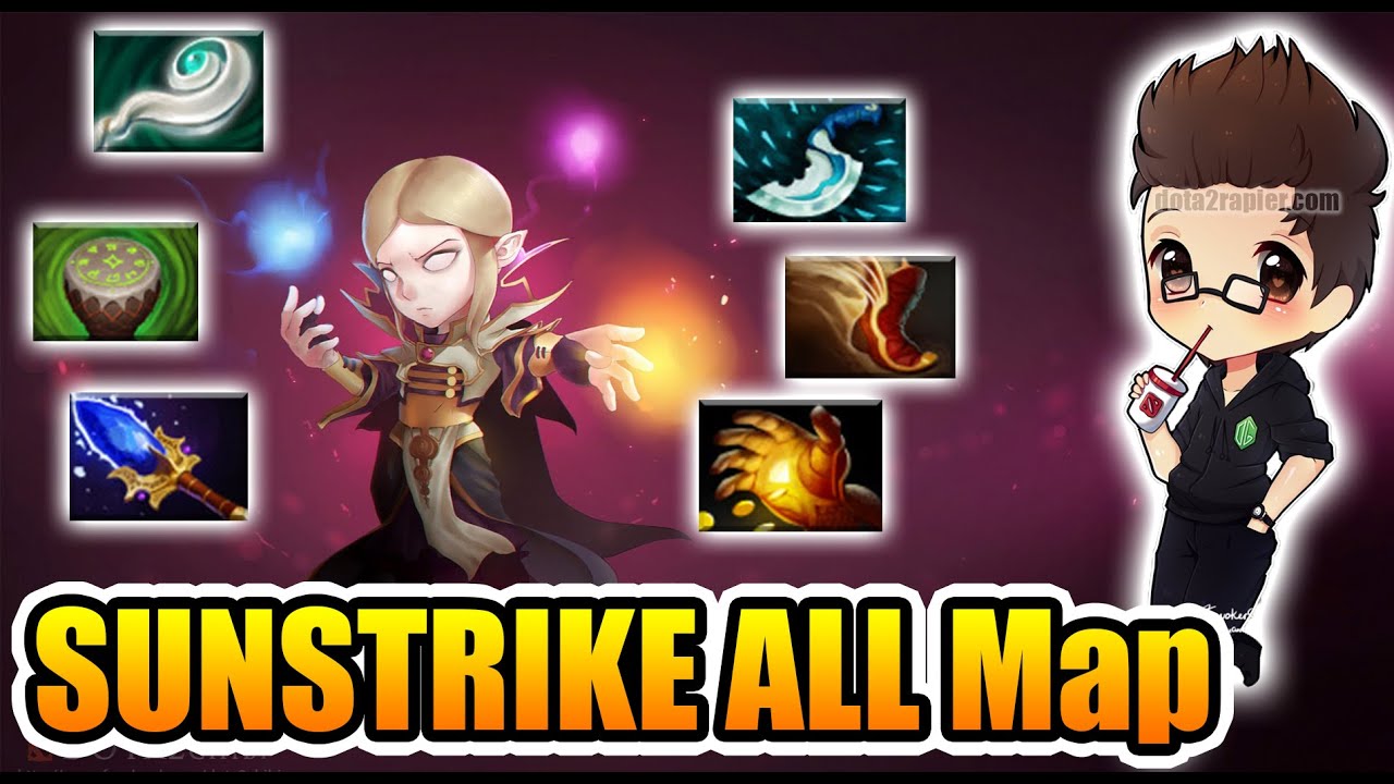 Miracle- Dota 2 [Invoker] SUNSTRIKE ALL Map - YouTube
