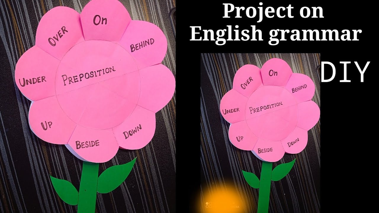 Project on English grammar/#diy Paper craft - YouTube