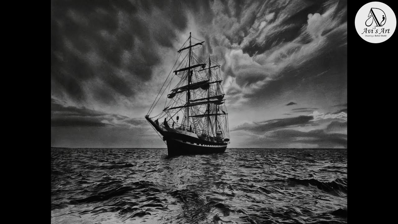 How to draw ship, boat sketch, black pearl drawing pirates of the ...