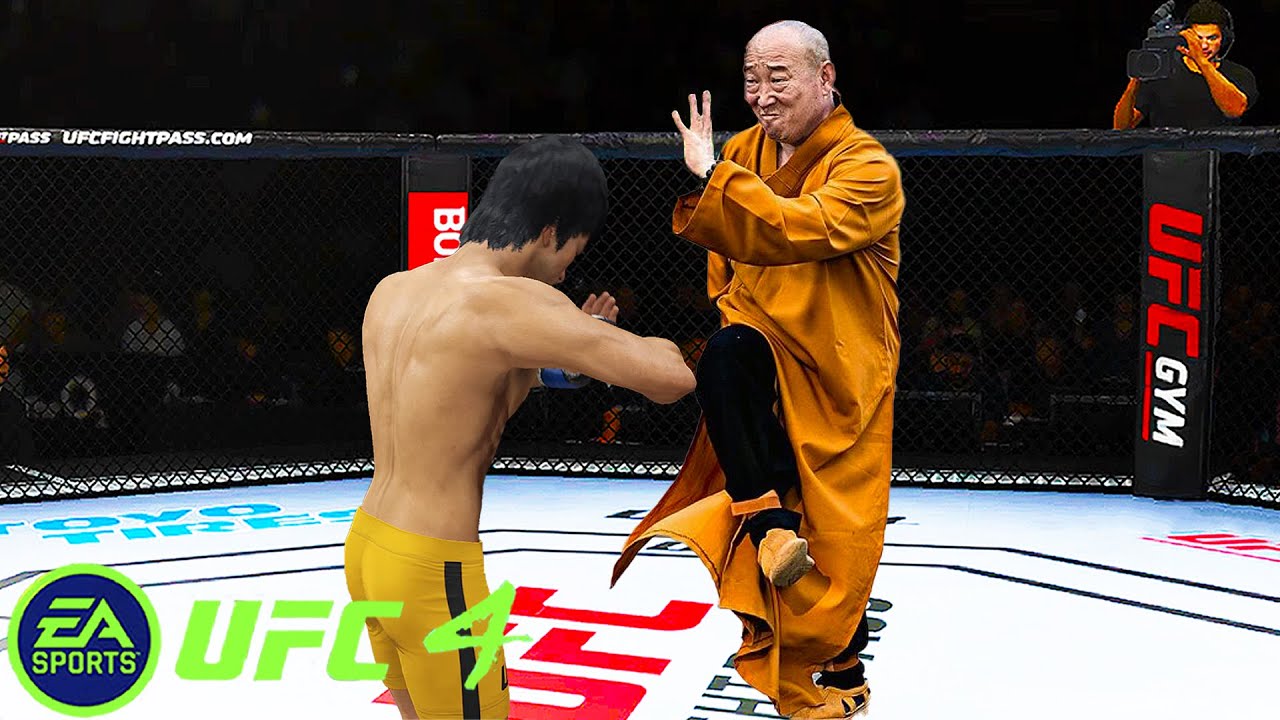 UFC4 Bruce Lee vs Old Monk EA Sports UFC 4 - Super Fight - YouTube