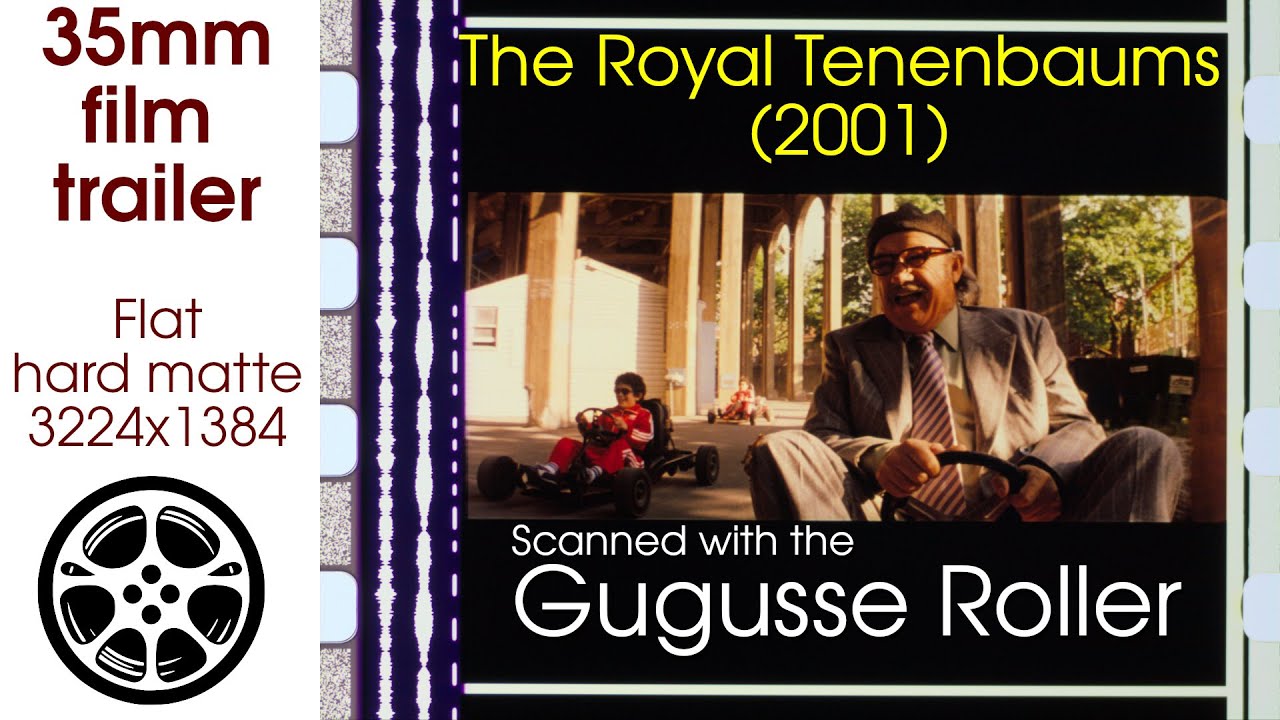 The Royal Tenenbaums (2001) 35mm film trailer, flat hard matte ...