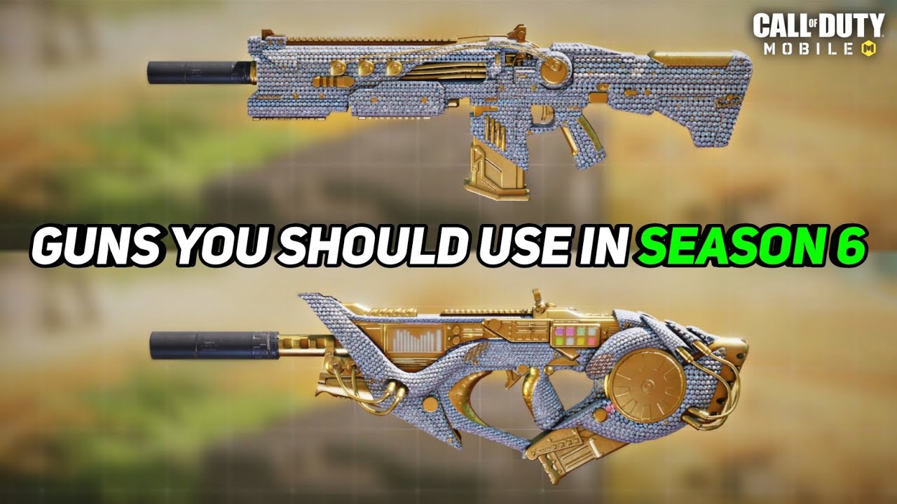 Guns you should use in CODM Season 6 (With it's best Gunsmith) - YouTube