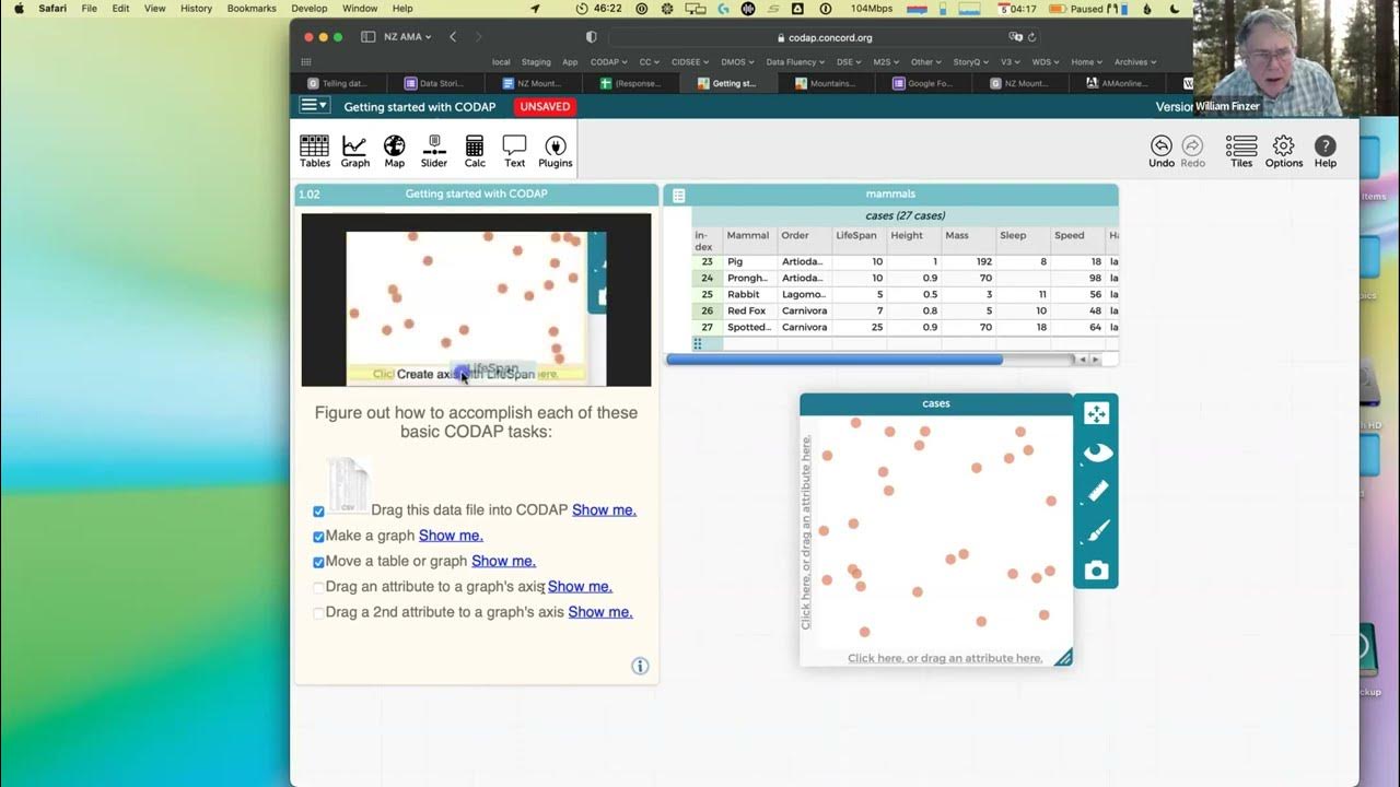 Telling data stories using CODAP - YouTube