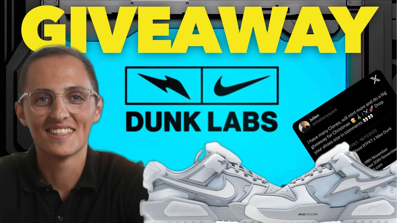 Giveaway RTFKT x NIKE Dunk NFT Sneakers Minting Live. - YouTube