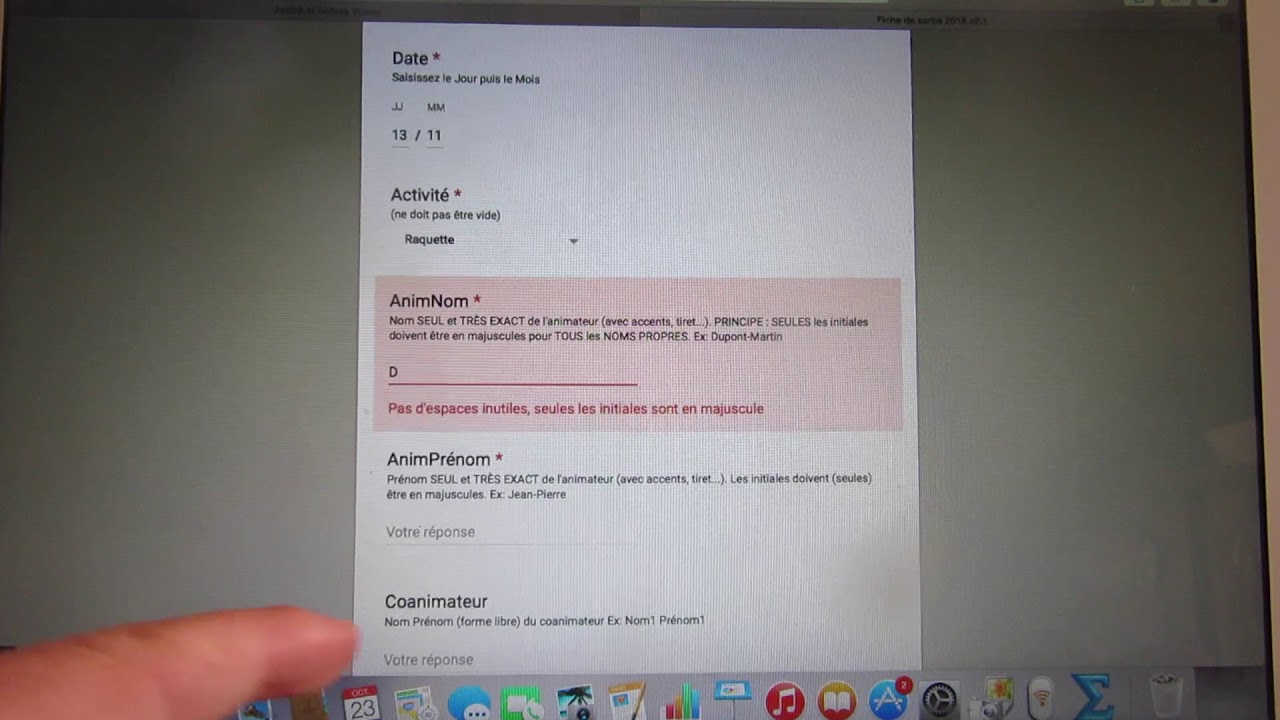 Creer une fiche de Sortie - YouTube