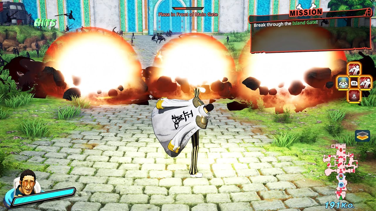 ONE PIECE: Pirate Warriors 4 - Kizaru (Egghead Outfit) Complete Moveset ...