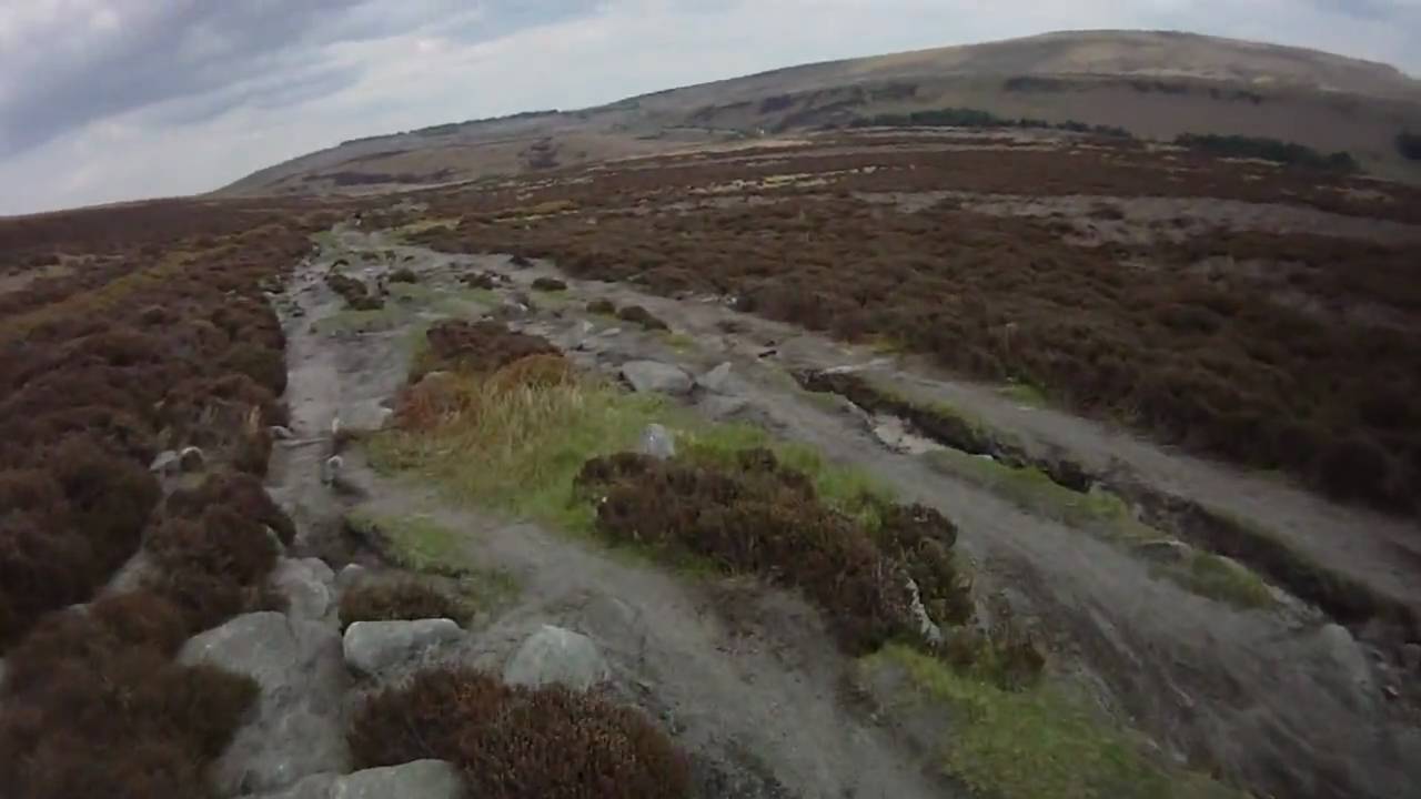 Fast MTB Descent from Whinstone Lee Tor to Cutthroat Bridge - YouTube