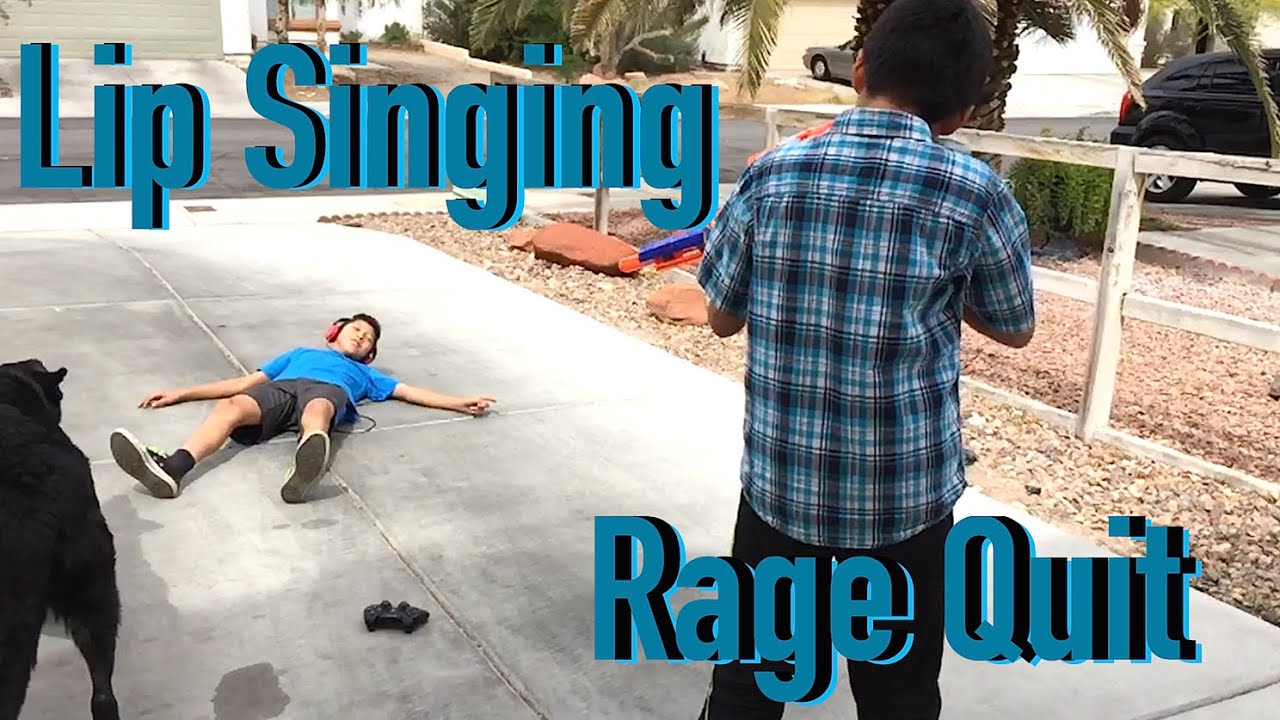Lip Singing RAGE QUIT RAP BATTLE! MUSIC VIDEO - YouTube