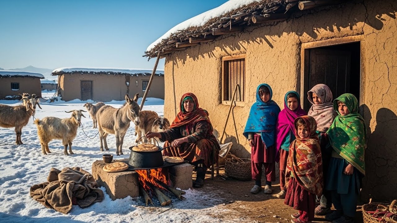 Life in the Cold: Hazara Family Surviving Afghan Winter in Mud Homes ...
