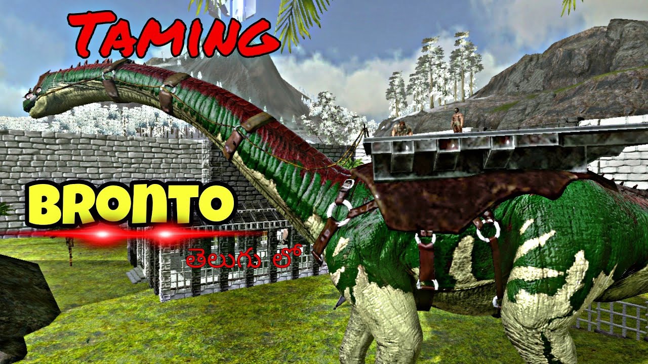 taming bronto in ark mobile | ark survival evolved mobile || ark mobile ...