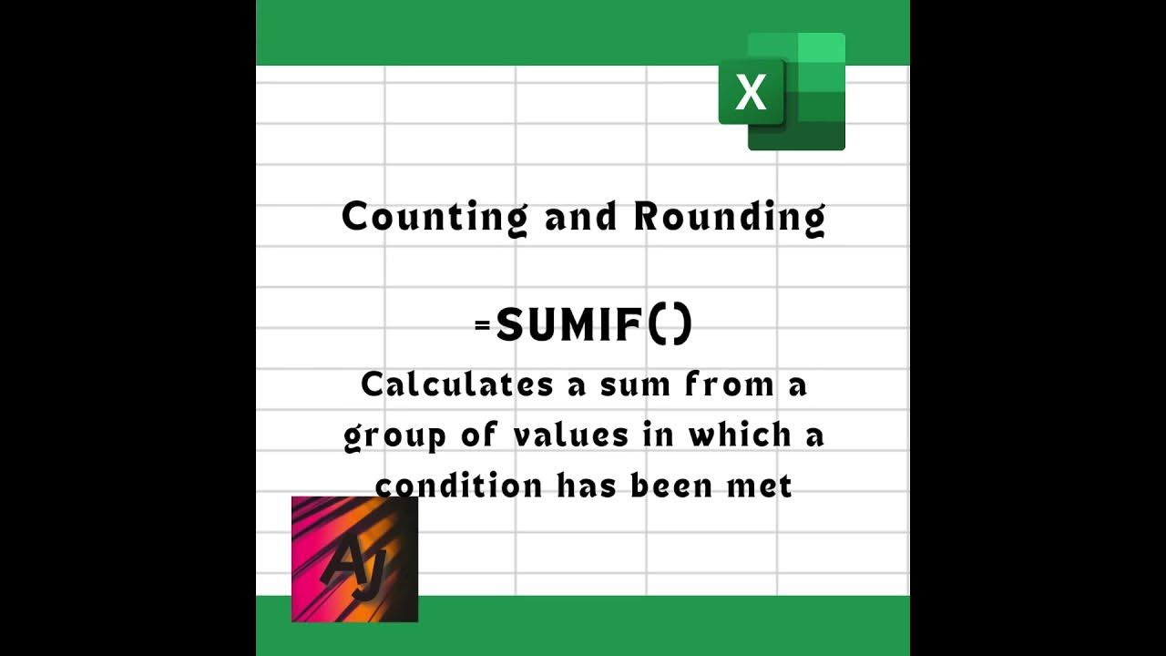 🎥 Excel Formulas Cheat Sheet Part 3 - Master the Counting and Rounding Formulas! - YouTube