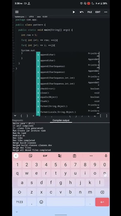 Pattern In Java Coding Shorts Viral Java Javaprogramming