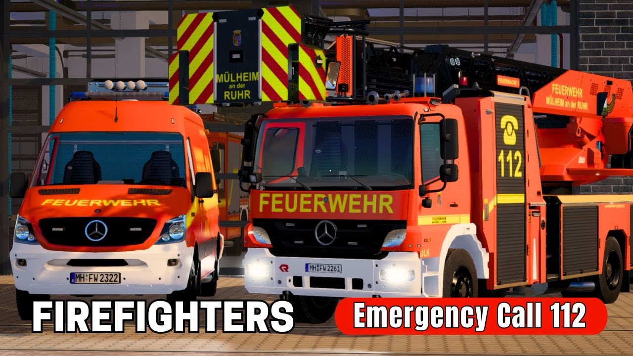 Emergency Call 112 - Fire Fighting Simulation 🔥 Ladder Truck in Action ...