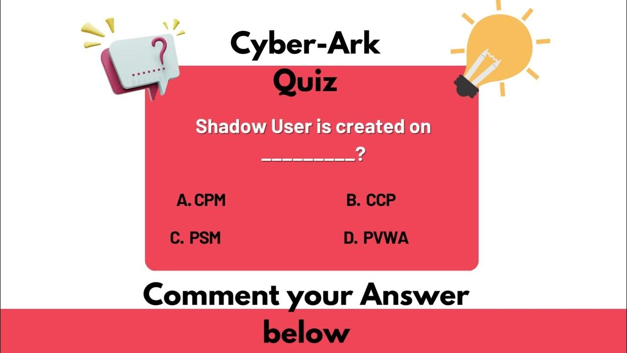 CyberArk Quiz Part - 50 - CyberArk Interview & Questions | SecApps Learning - YouTube