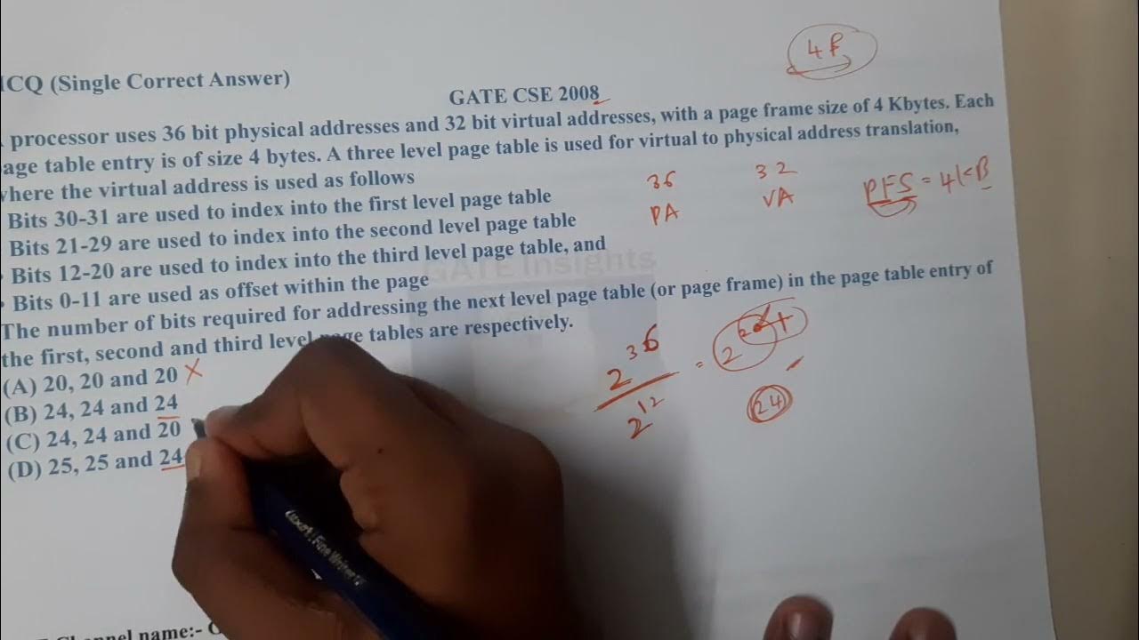 GATE CSE 2008 - YouTube