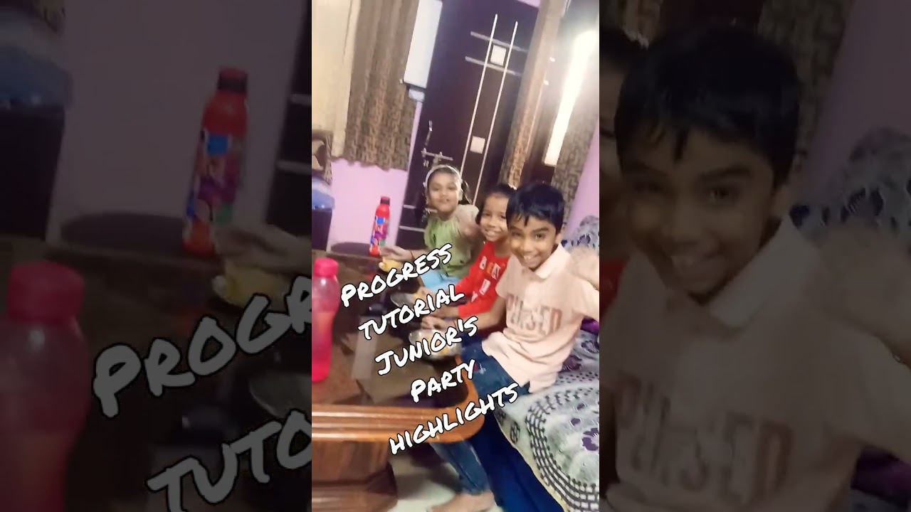 party time 🎉🎈😎 with my junior students.@Progress tutorial by Gopika Sharma - YouTube