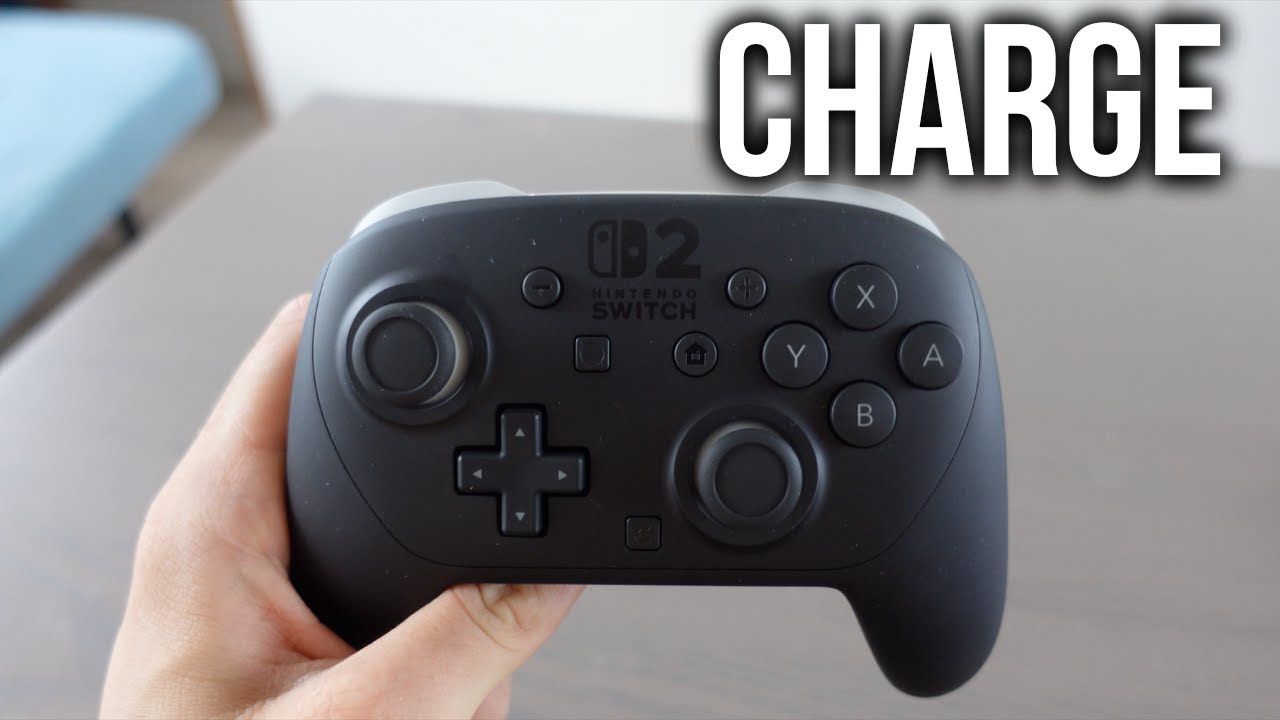 How do you charge a nintendo switch 2 pro controller - YouTube