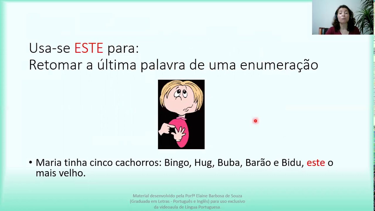 Pronomes demonstrativos ESTE-ESSE - YouTube