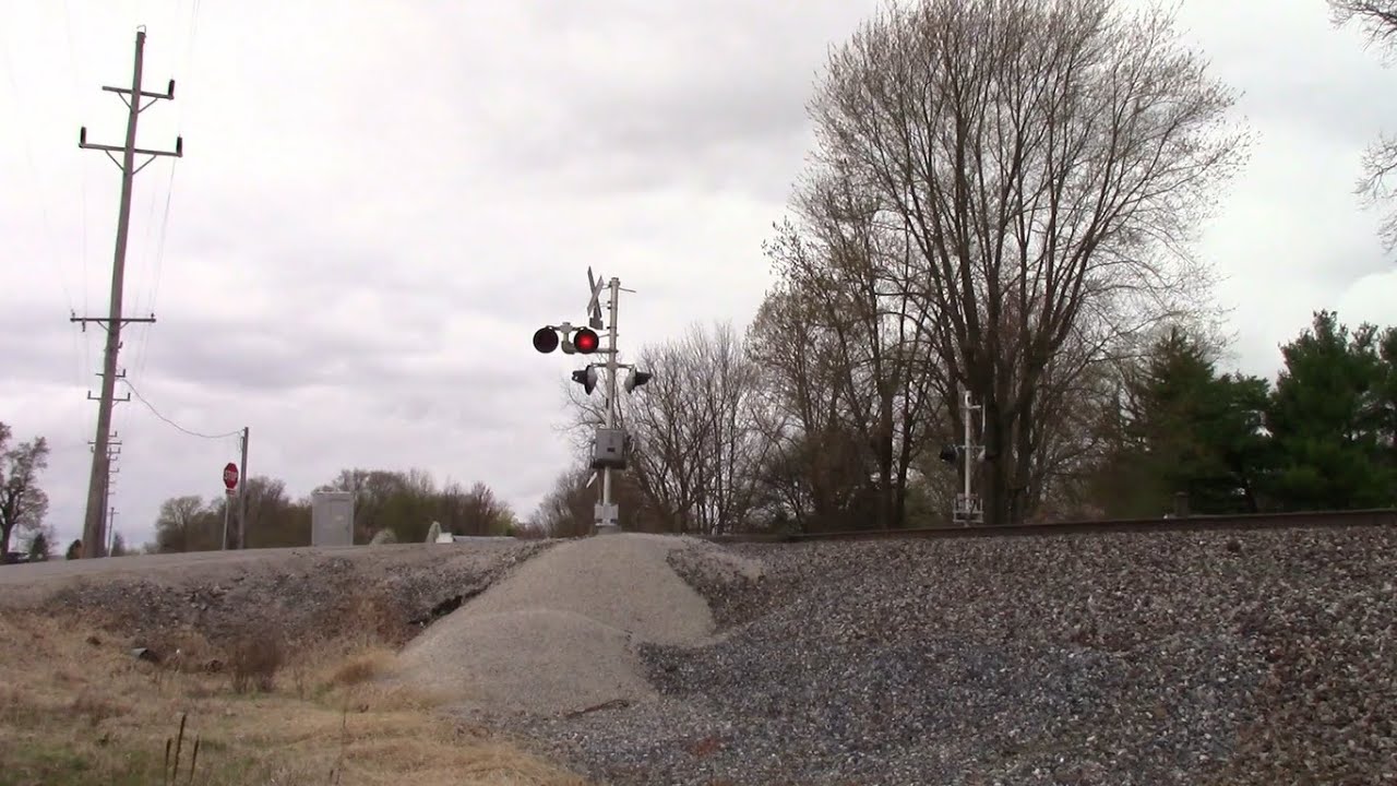 County Road 100 East Railroad Crossing - NS 7651 and NS 1165 in Burrows ...