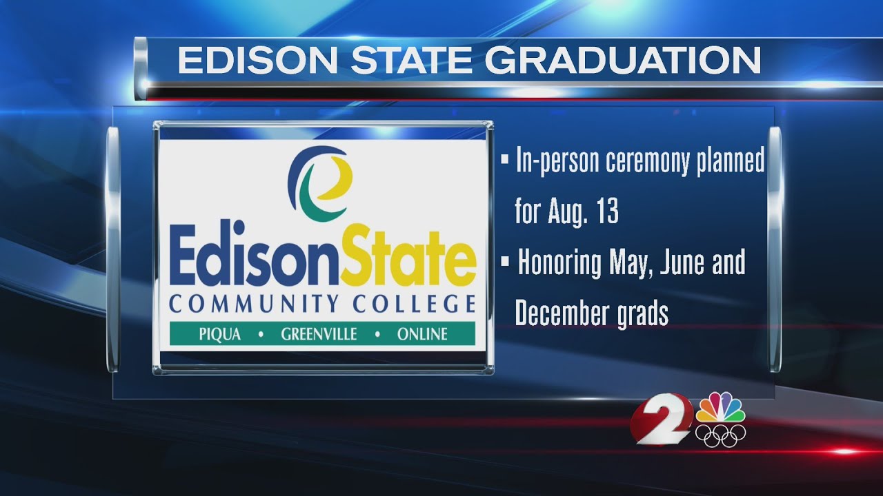Edison State to hold in-person graduation ceremonies in August - YouTube