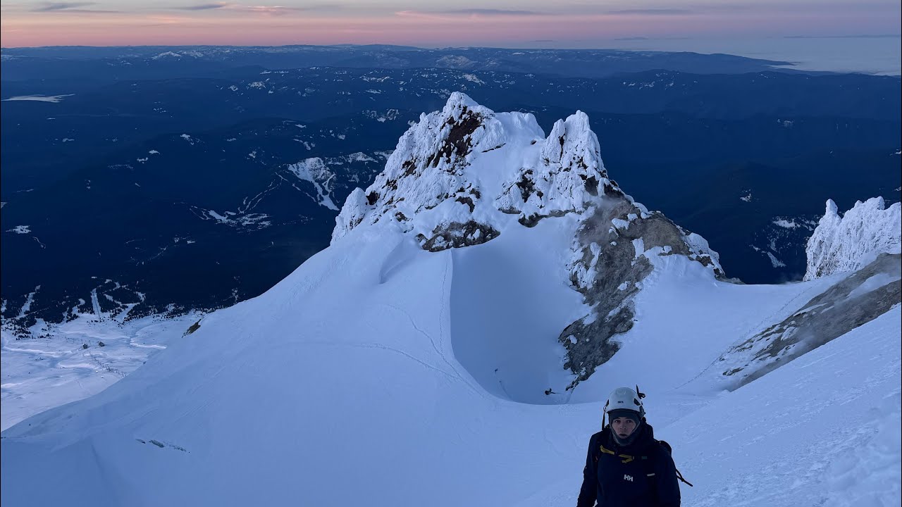 Mt Hood Summit climb (Pearly Gates) 11/30/24 - YouTube