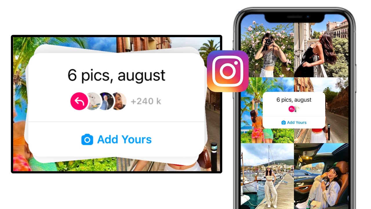 6 pics, august Instagram chain story | trending Add Yours sticker ...