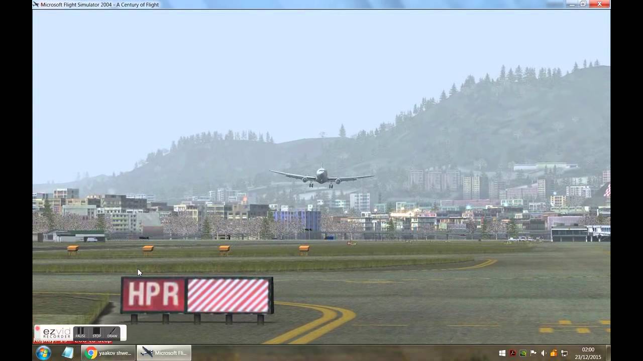 Airbus A330 landing Kai Tak, FS2004 - Amazing graphics. - YouTube