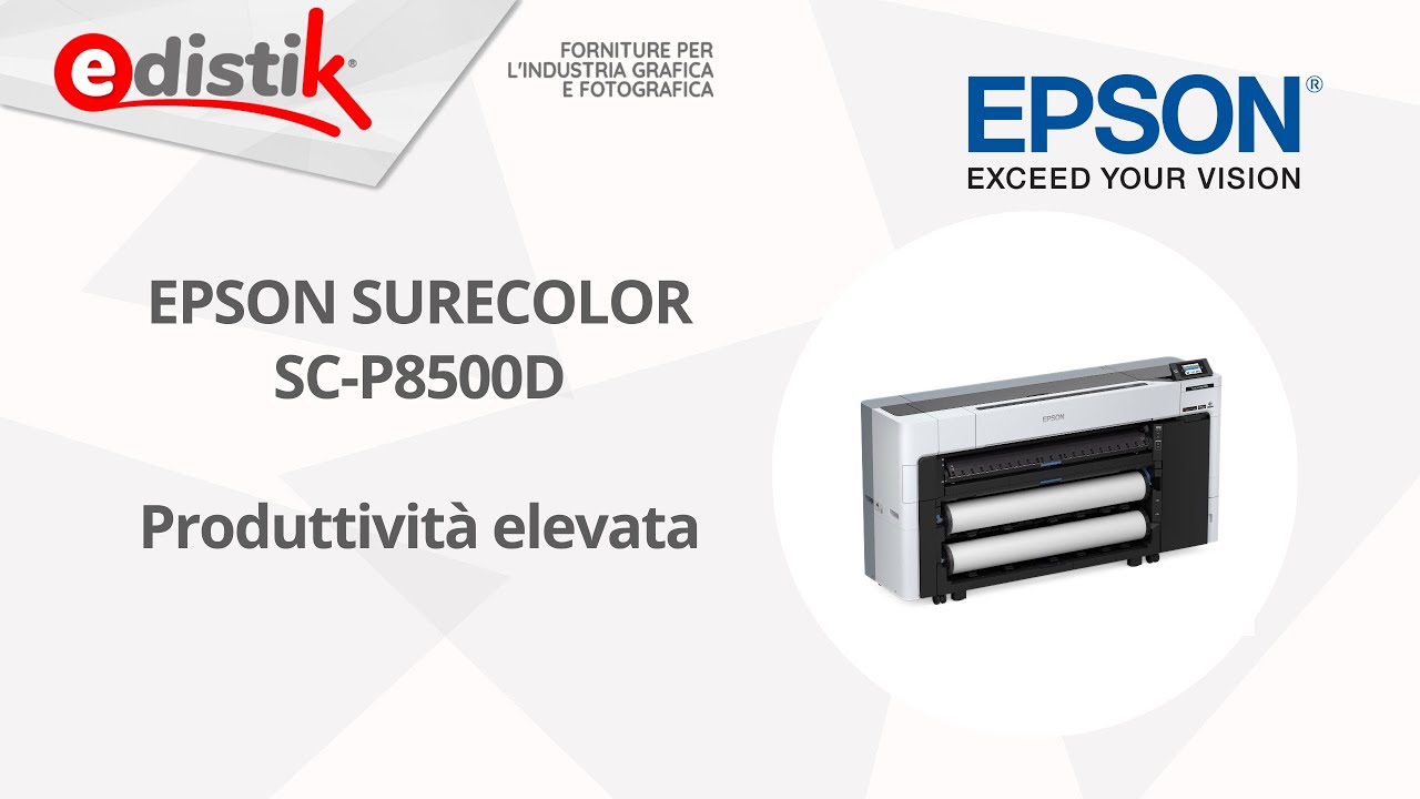 Stampante Epson SureColor SC-P8500 - Produttività elevata - YouTube