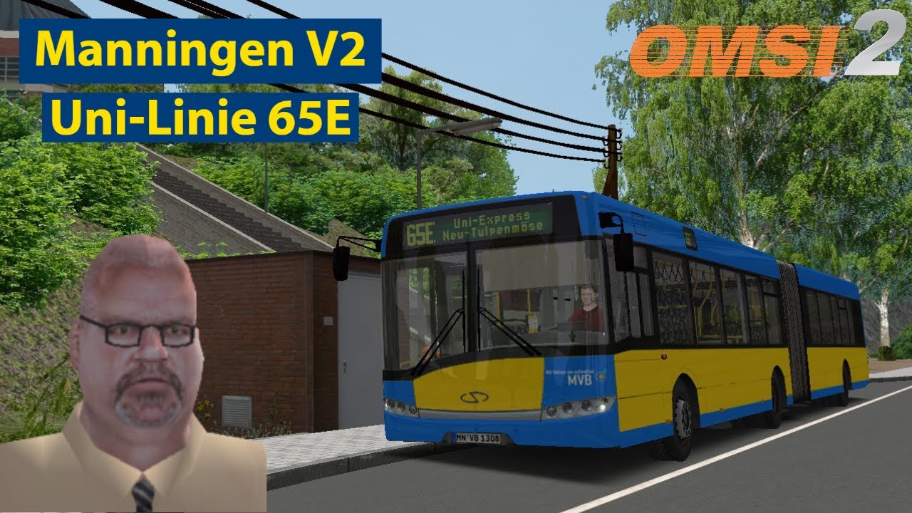 OMSI 2: Der Spaß geht weiter auf der Uni-Linie 65E in Manningen V2! 🙉🎓 ...