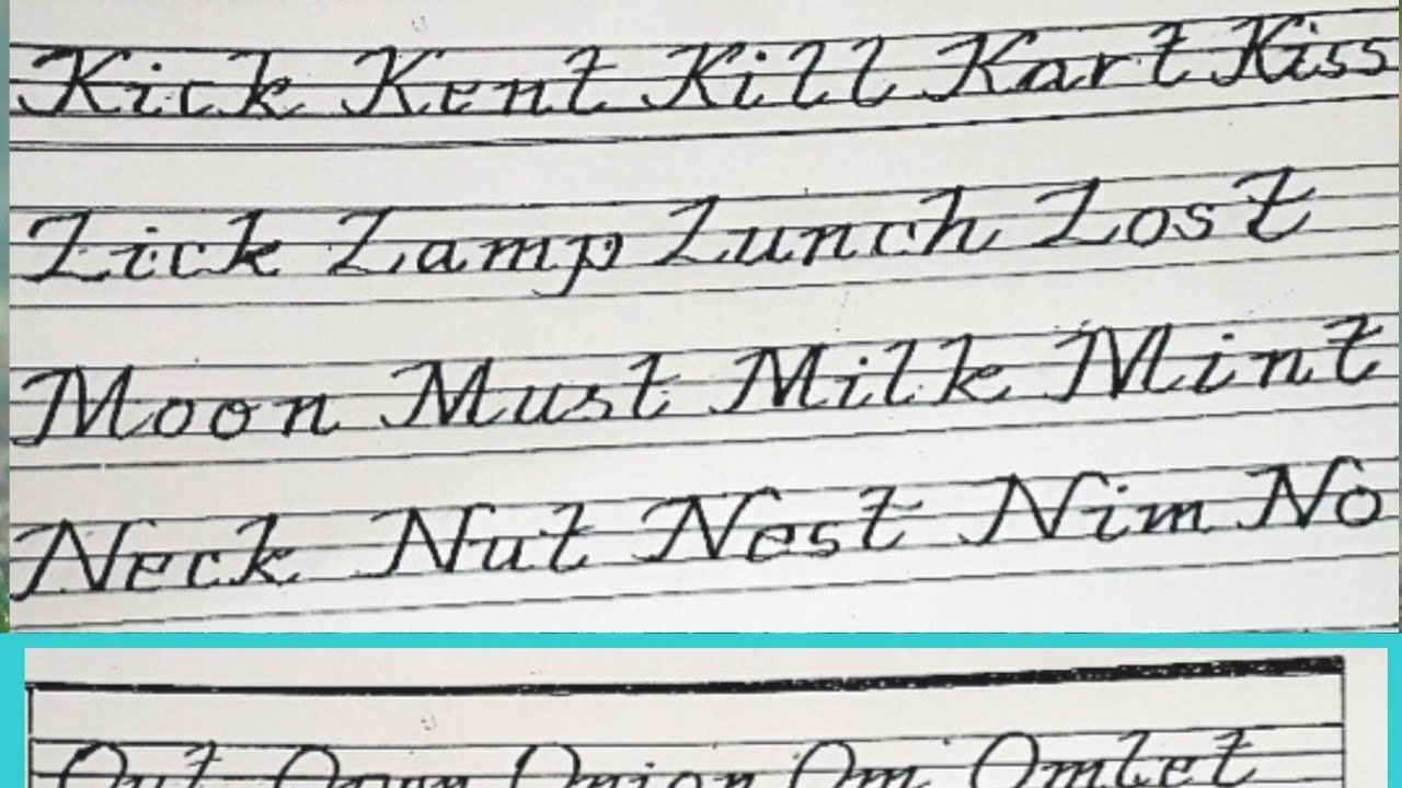 How To Learn Lucida Handwriting Calligraphy Lucida Words K To P How To Learn Lucida Handwriting Calligraphy Lucida Words K To P