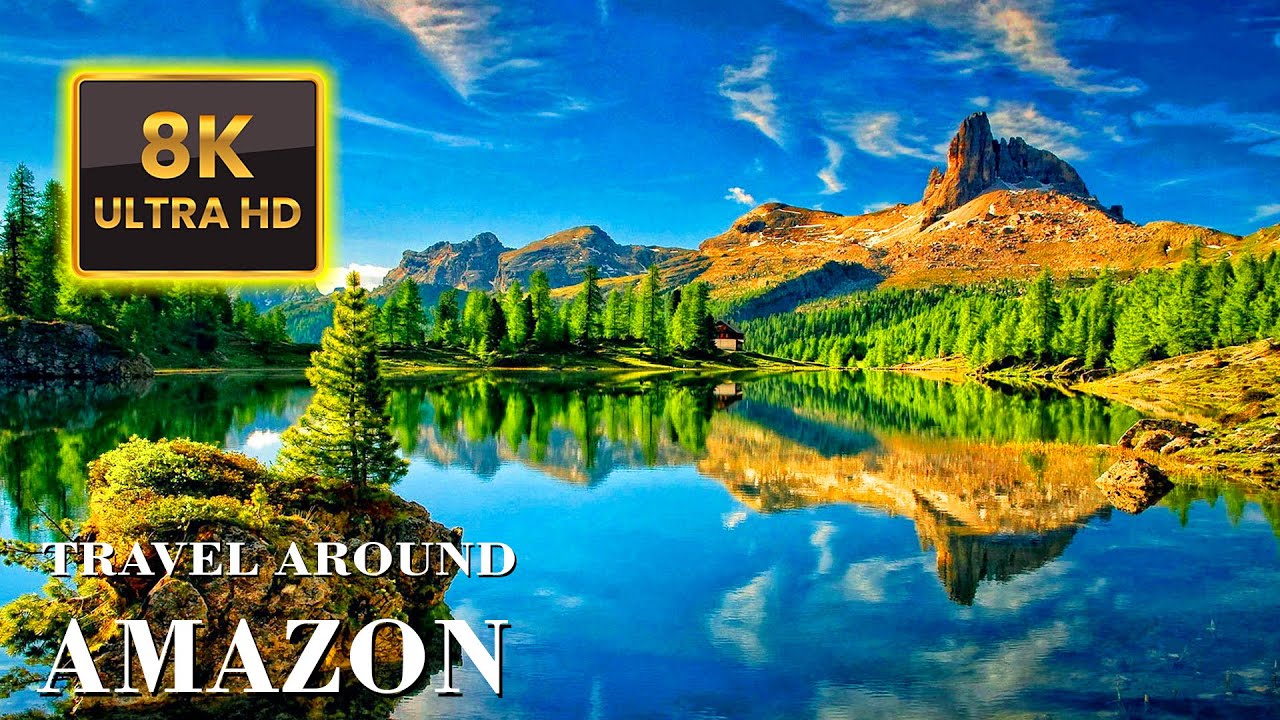 FLYING OVER AMAZON (8K UHD) - Soothing music and videos of nature ...