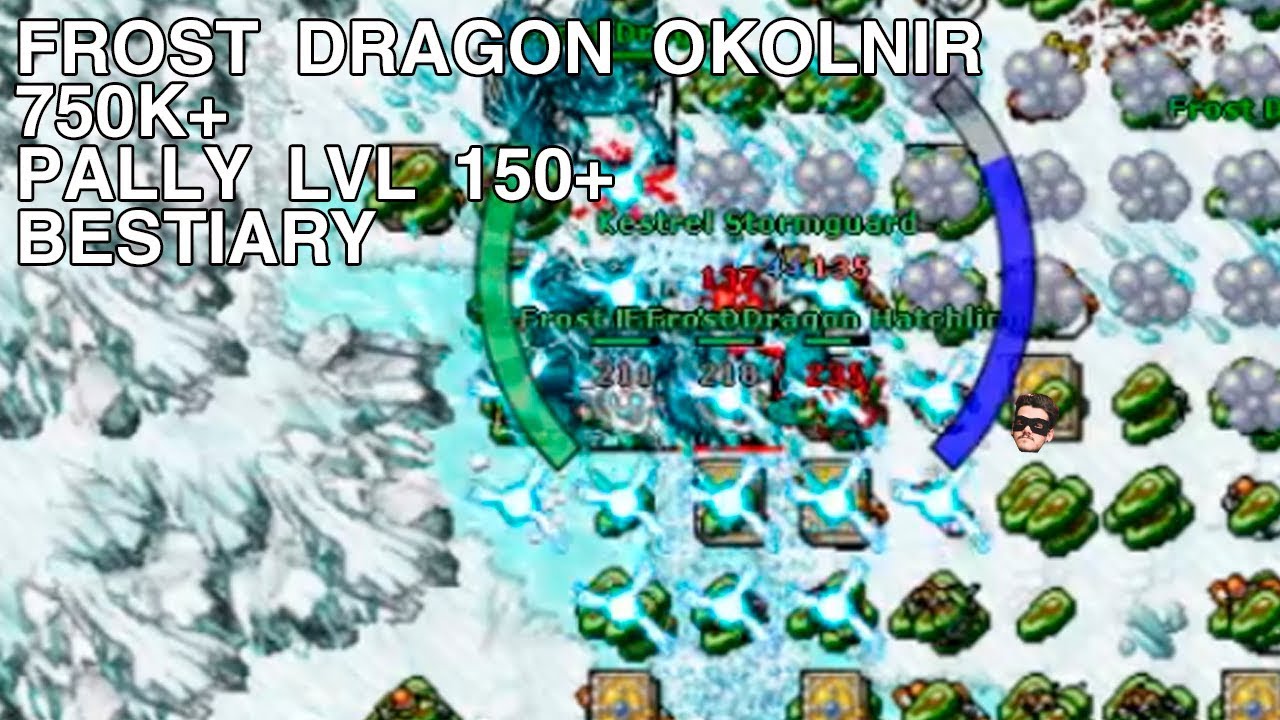 Tibia - Pally lvl 150+ Frost Dragon Okolnir - 750k+XP/hora - YouTube