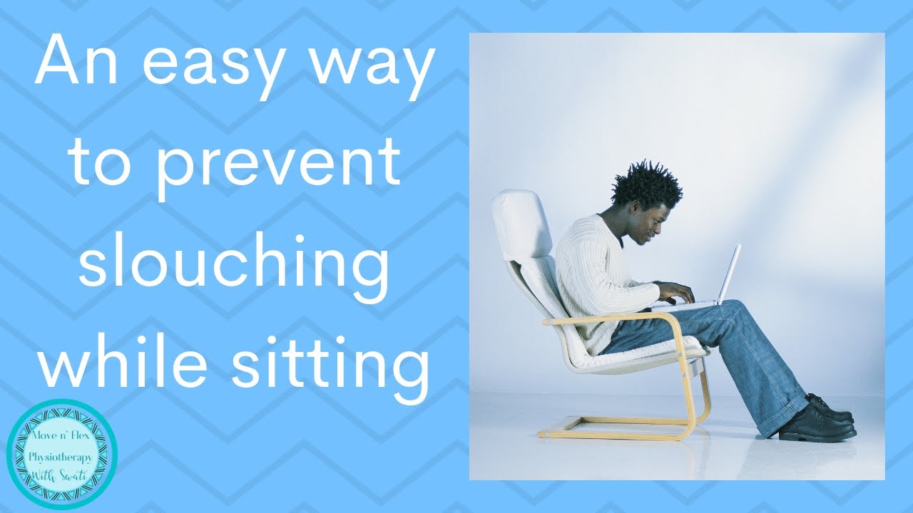An easy way to prevent slouching while sitting - YouTube