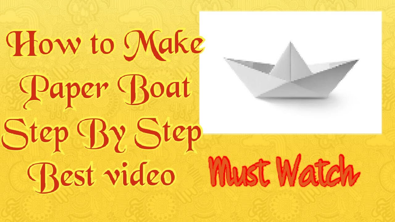 How to make Paper Boat Step by Step @funden-1 - YouTube